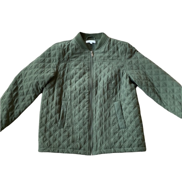 new directions | Jackets & Coats | New Direction Green Quilted Bomber ...